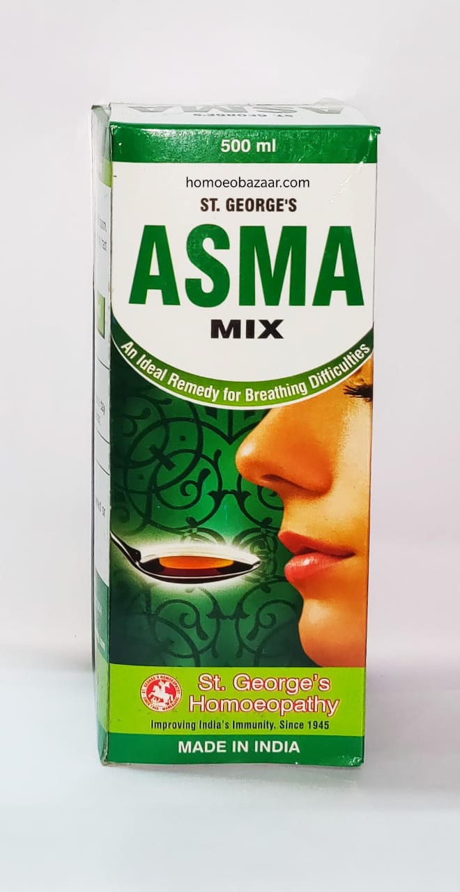 Buy St. George Asma Mix Syrup (500ml) at best price | Homoeobazaar